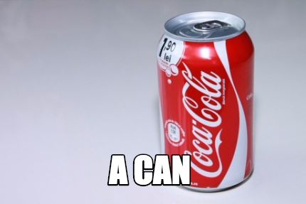 A can